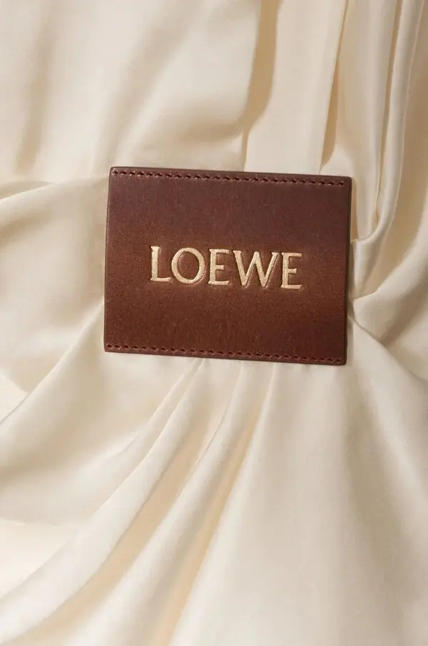 Loewe Draped Silk Midi Dress