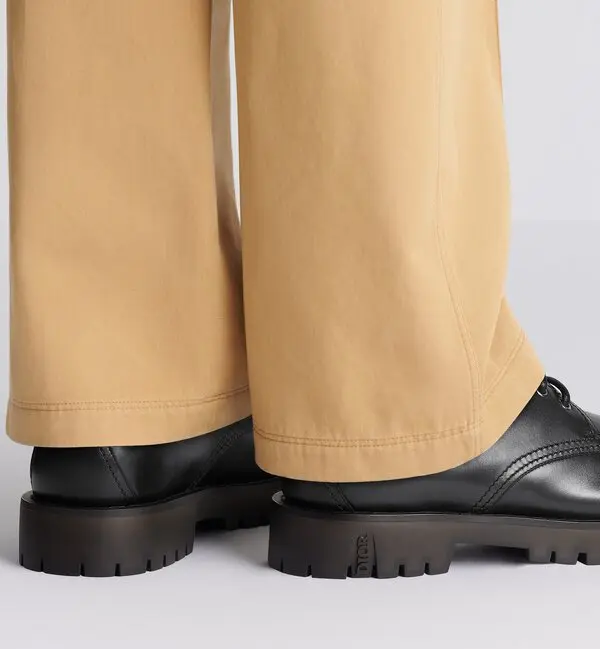 Dior Round Toe Lace-up Shoes