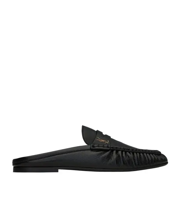 Saint Laurent Le Loafer Slip-on Mules - Black