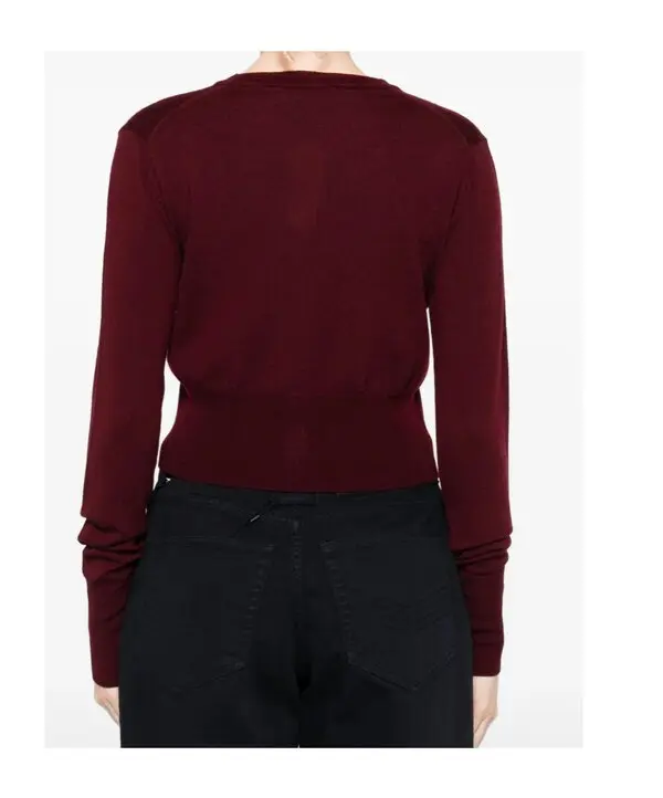 VIVIENNE WESTWOOD Orb Embroidered Cropped Cardigan