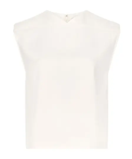 Loulou De Saison Daika Sleeveless V-neck Top - Ivory