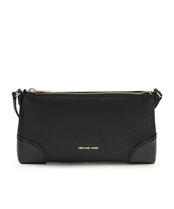 Michael Kors Logo-lettering Small Zipped Crossbody Bag - Black