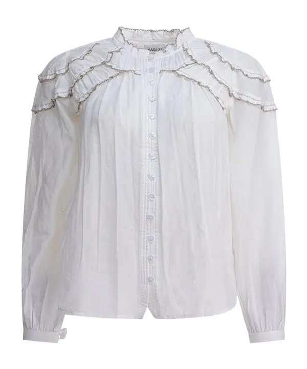 Isabel Marant Étoile Christa" Ruffled Blouse - White