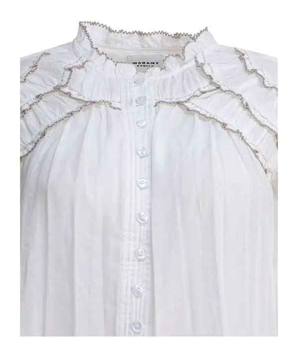 Isabel Marant Étoile Christa" Ruffled Blouse - White