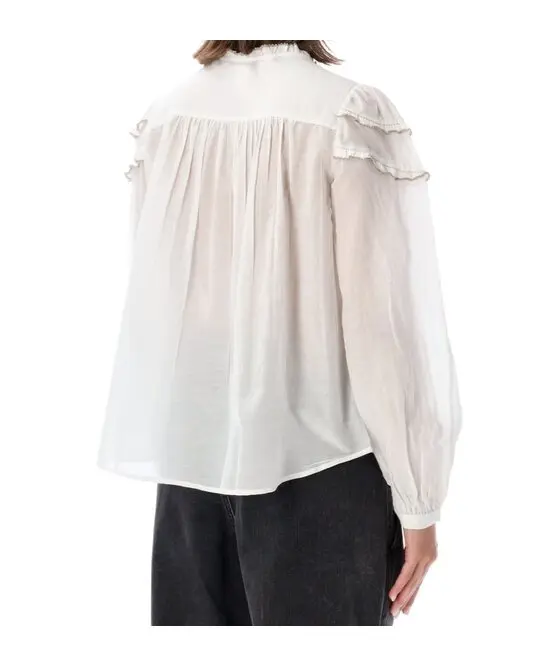 Isabel Marant Étoile Christa" Ruffled Blouse - White