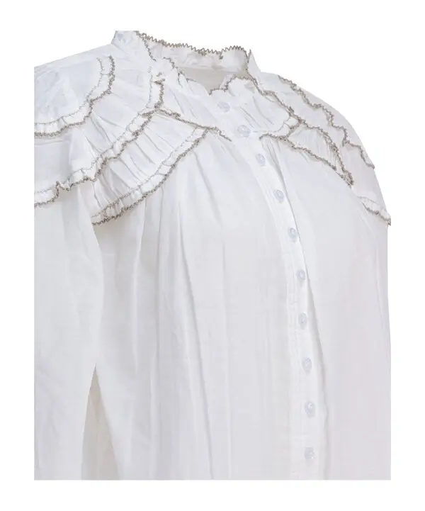 Isabel Marant Étoile Christa" Ruffled Blouse - White