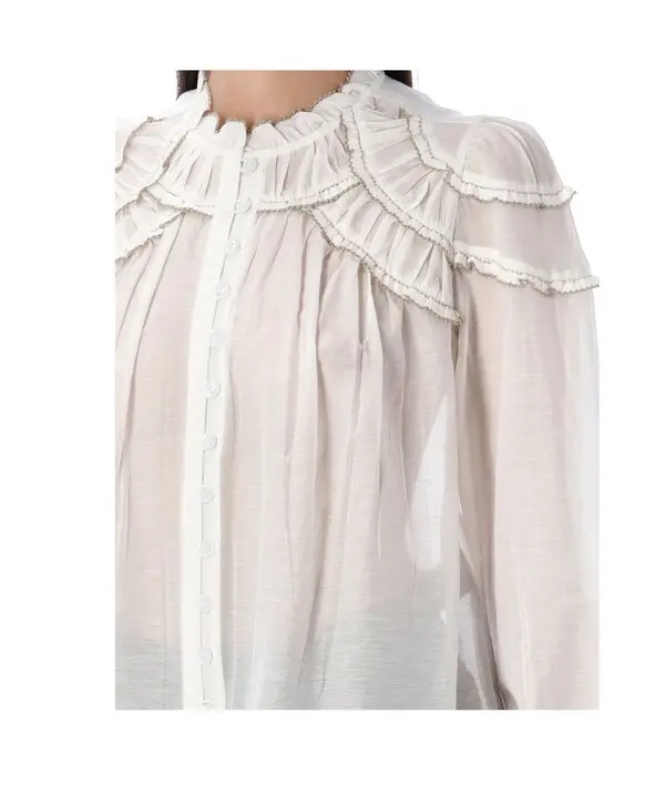 Isabel Marant Étoile Christa" Ruffled Blouse - White