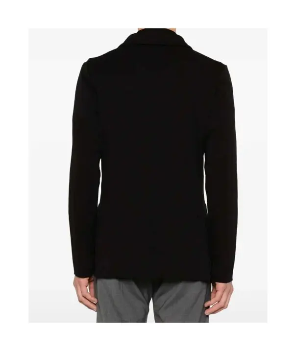 LARDINI Double-breasted Blazer - Black