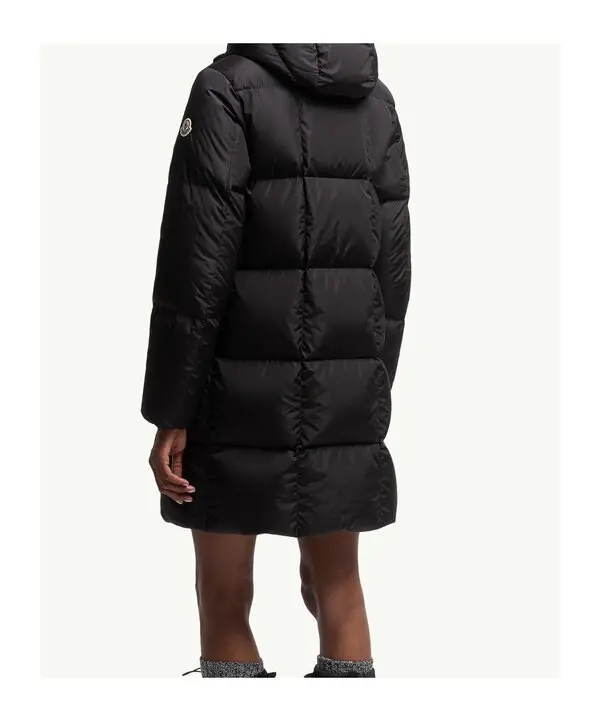 Moncler Logo Patch Quilted Hooded Jacket
