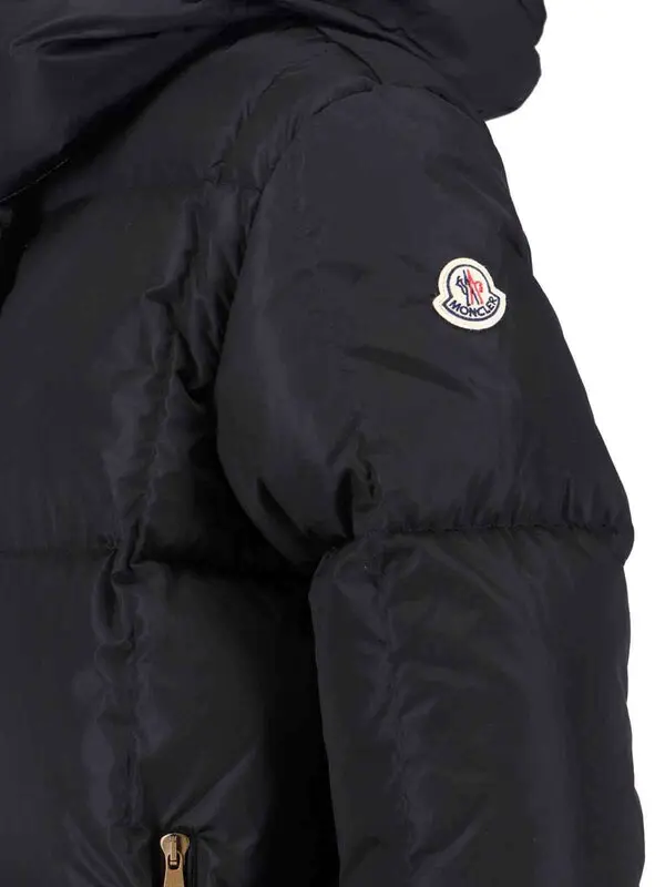 Moncler Logo Patch Quilted Hooded Jacket