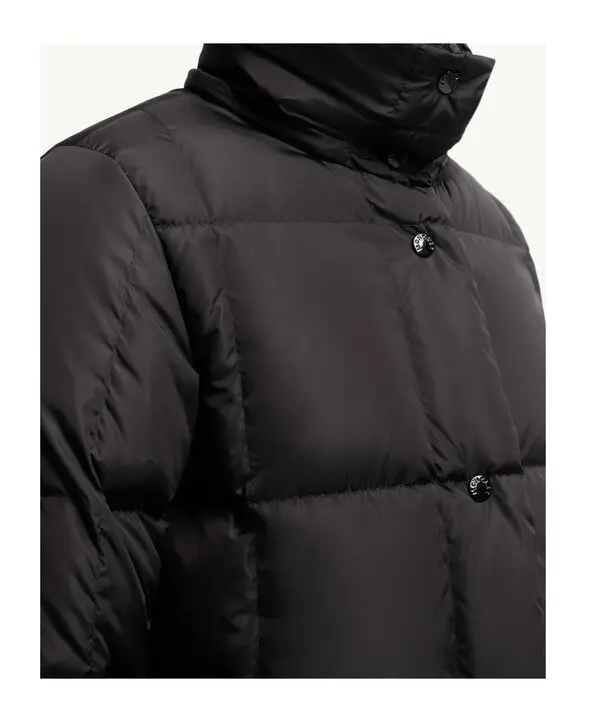 Moncler Logo Patch Quilted Hooded Jacket
