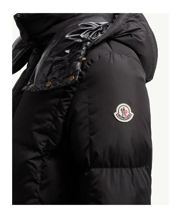 Moncler Logo Patch Quilted Hooded Jacket