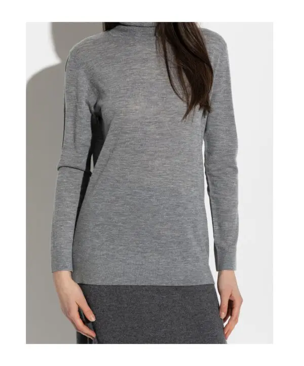 LISA YANG Danette Turtleneck Knitted Jumper - Gray