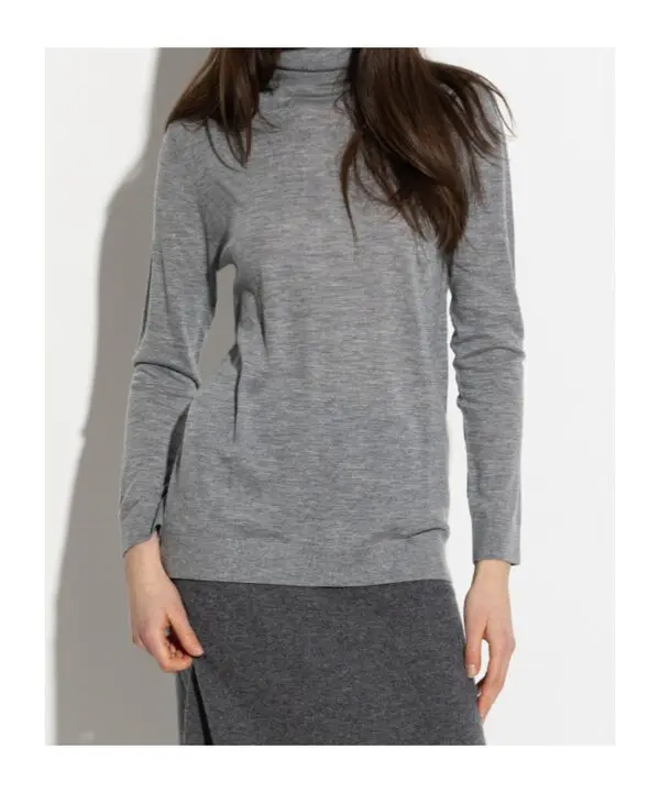 LISA YANG Danette Turtleneck Knitted Jumper - Gray