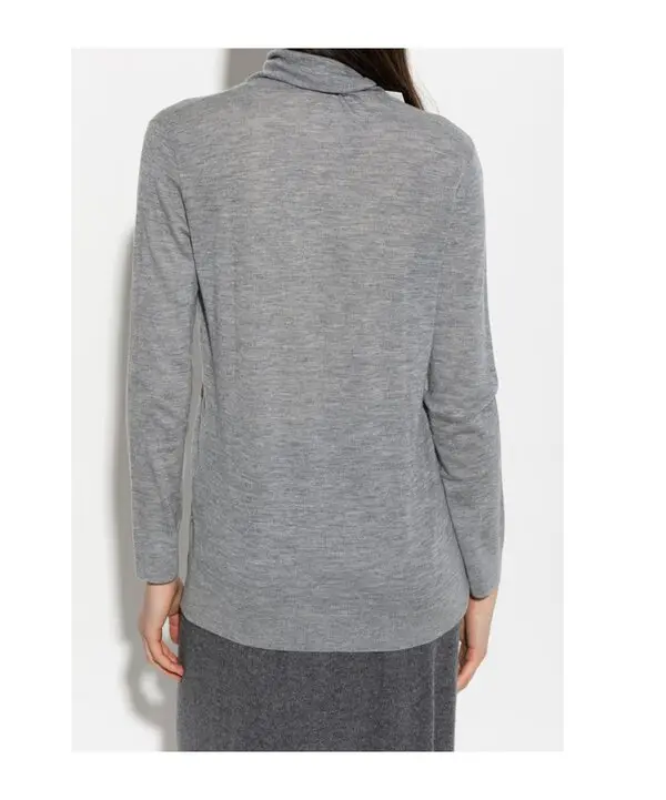 LISA YANG Danette Turtleneck Knitted Jumper - Gray