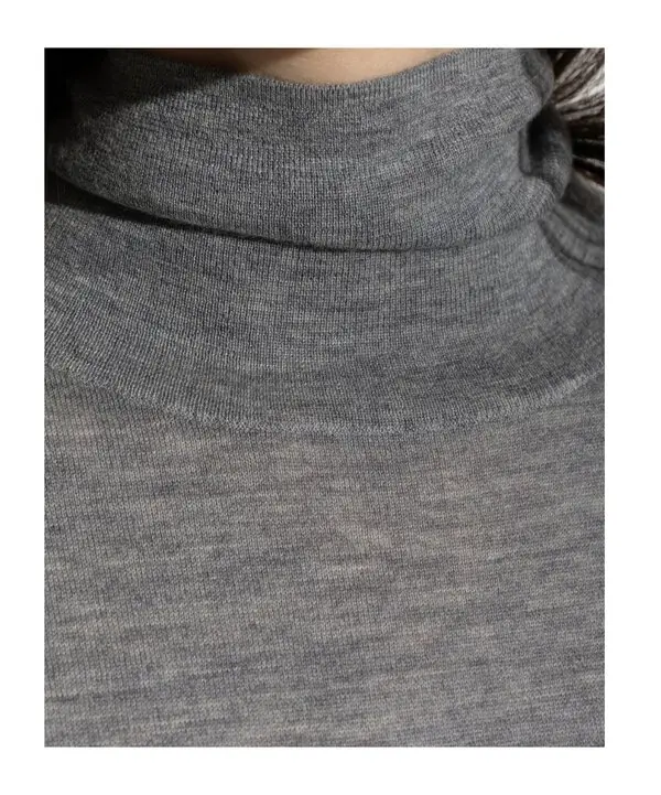 LISA YANG Danette Turtleneck Knitted Jumper - Gray