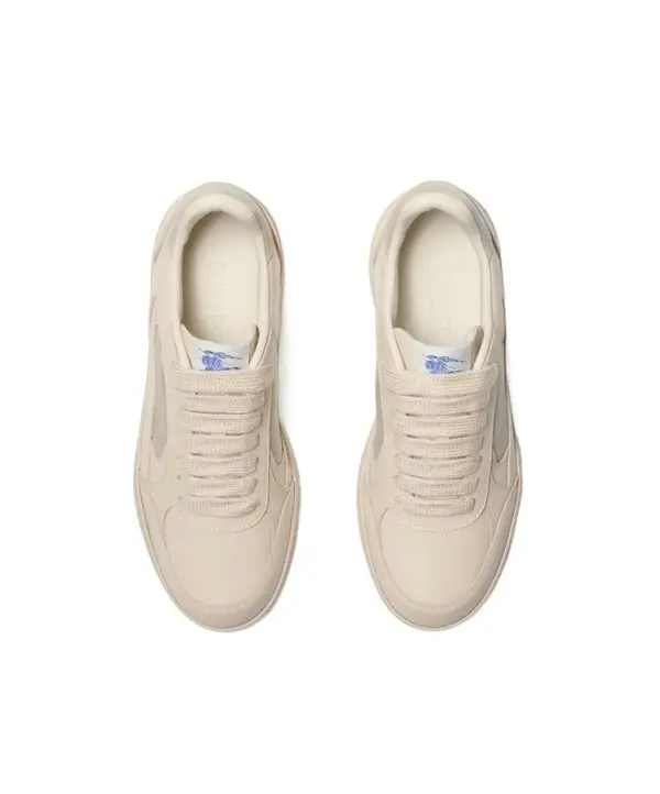 Burberry Checked Lace-up Sneakers - Nude