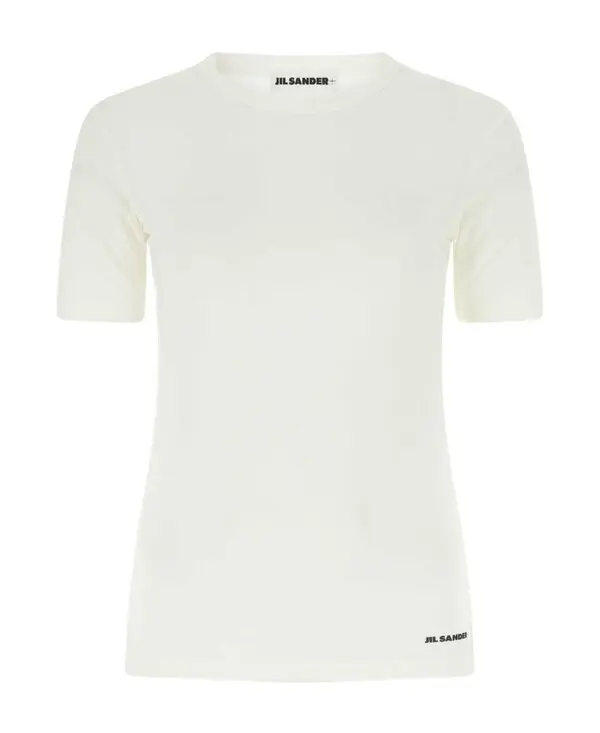 JIL SANDER Logo Printed Crewneck T-shirt - No