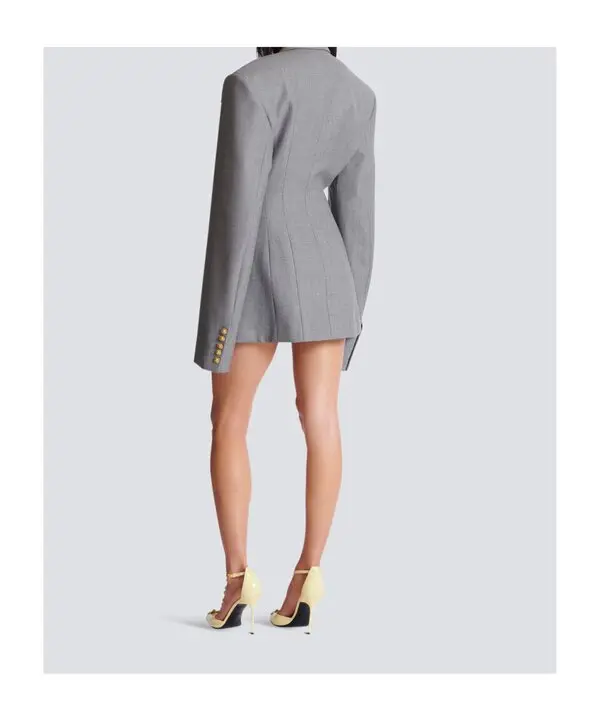 Balmain Draped Short Jacket Dress