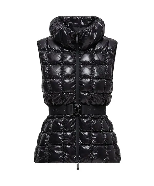 Moncler Emilion Quilted Down Vest - Black