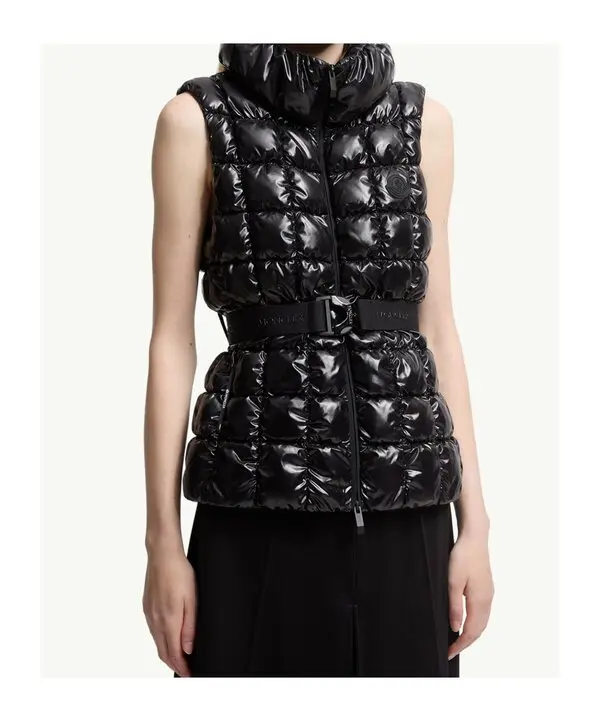 Moncler Emilion Quilted Down Vest - Black