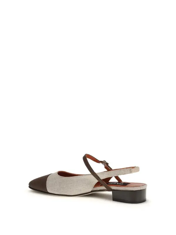 CAREL Oceano Buckle Fastened Ballerinas - Nude