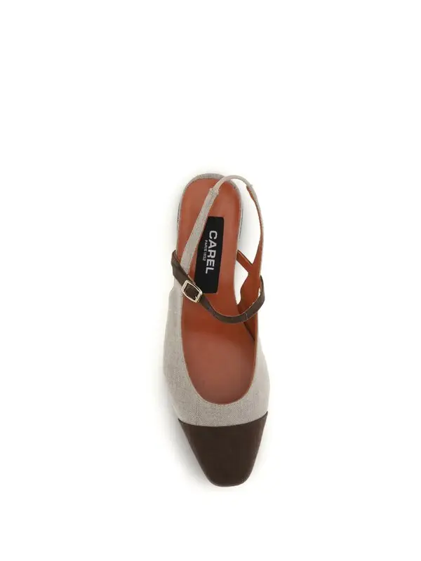 CAREL Oceano Buckle Fastened Ballerinas - Nude