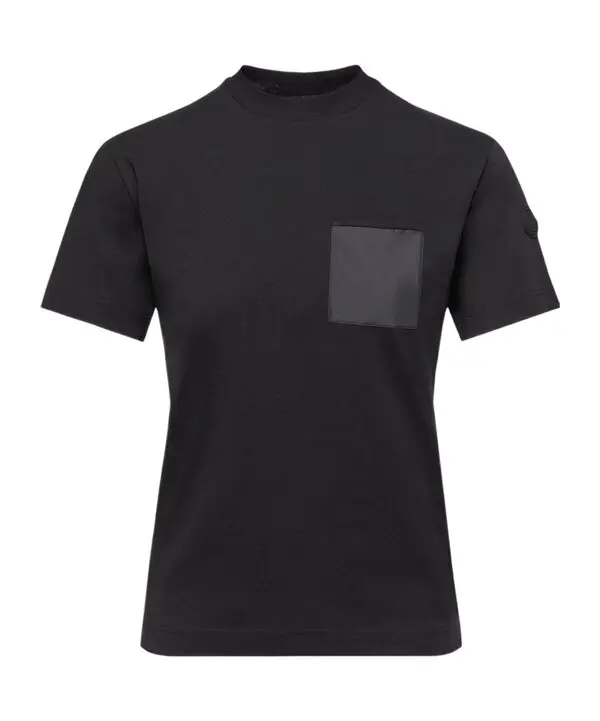 Moncler Pleated Pocket Crewneck T-shirt - Black