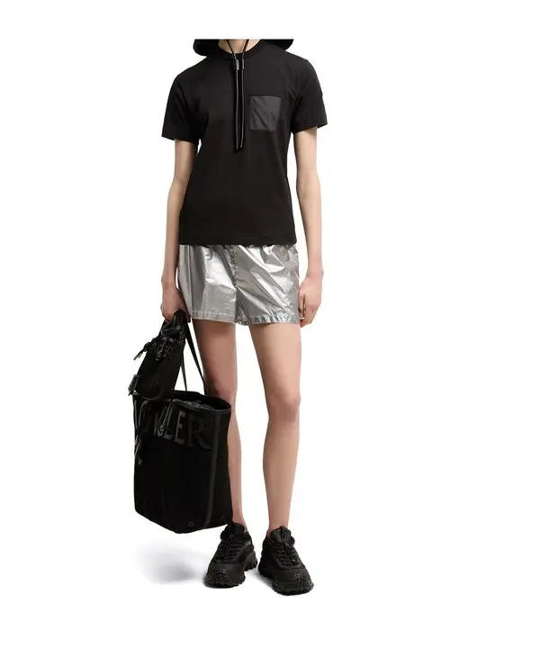Moncler Pleated Pocket Crewneck T-shirt - Black