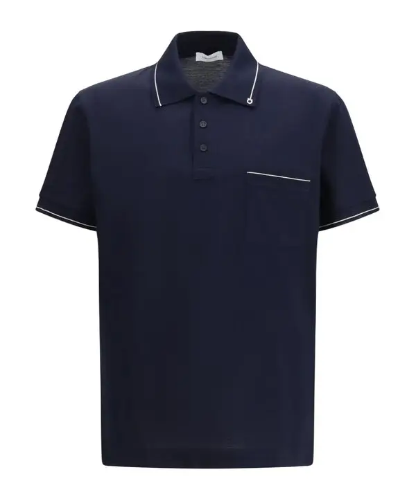 FERRAGAMO Collared Short-sleeved Polo Shirt