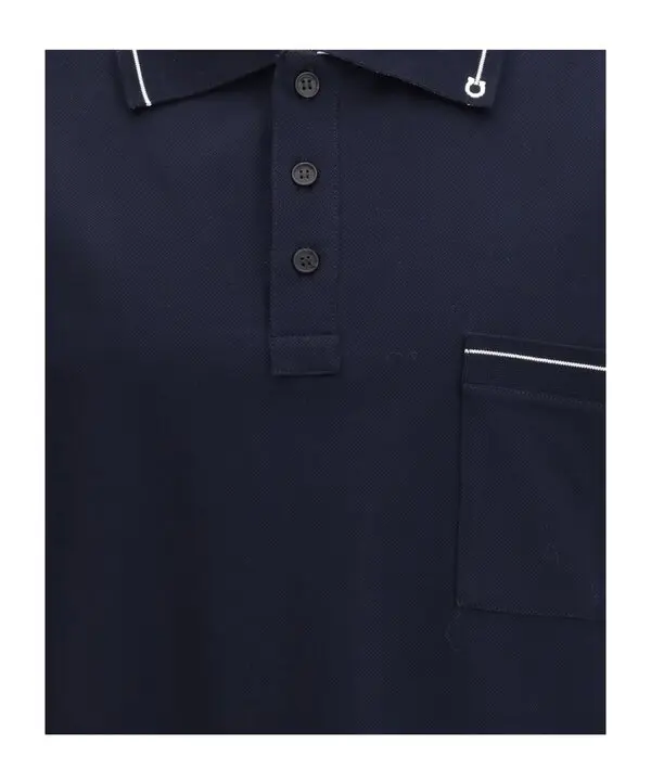 FERRAGAMO Collared Short-sleeved Polo Shirt