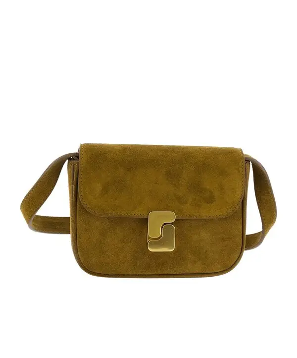 Soeur Bell Flap Shoulder Bag - Brown
