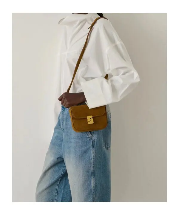 Soeur Bell Flap Shoulder Bag - Brown