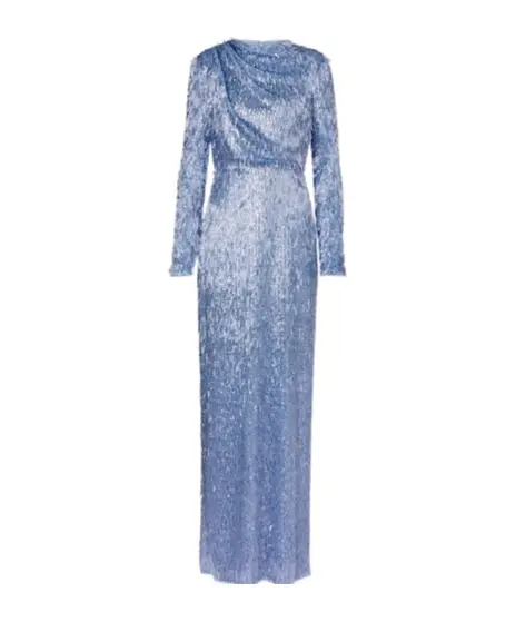 Erdem Draped Embellished Gown