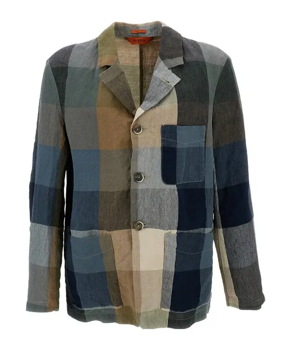 Barena Venezia Single-breasted Checked Jacket - Multicolor