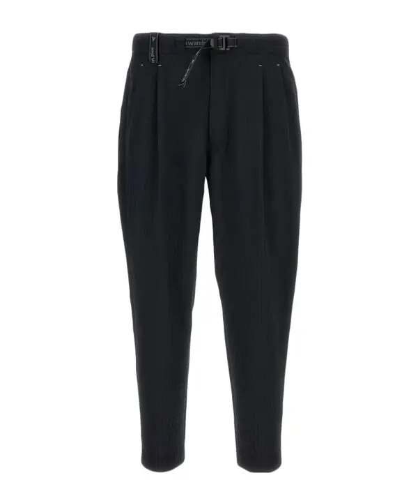 AND WANDER Pleated Tapered Leg Pants With Belted Waist
