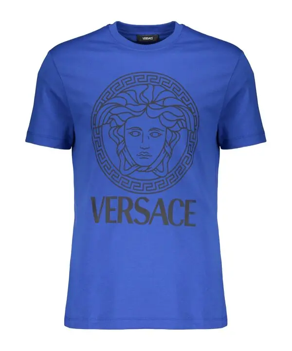 Versace Logo-printed Short-sleeved Crewneck T-shirt