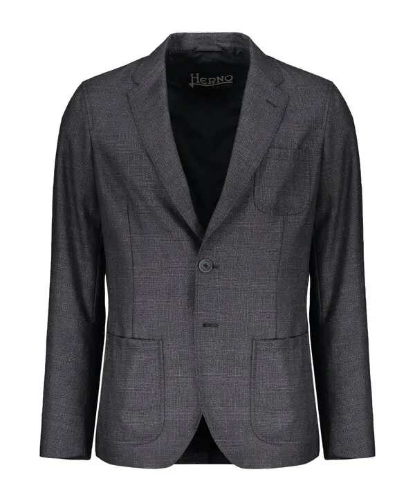 Herno Single-breasted Blazer - Grey
