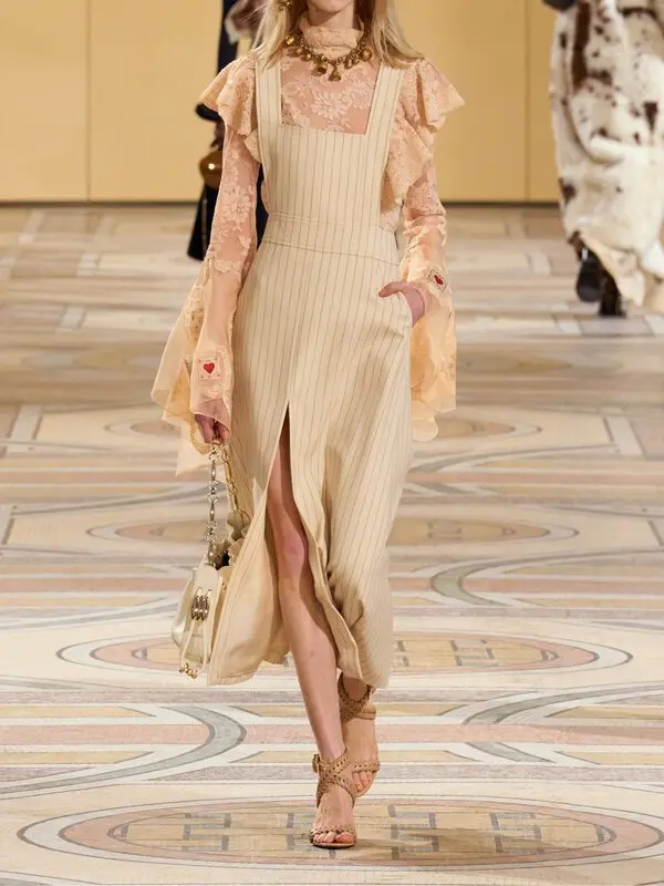 Zimmermann Flared Sleeve Ruffled Lace Shirt