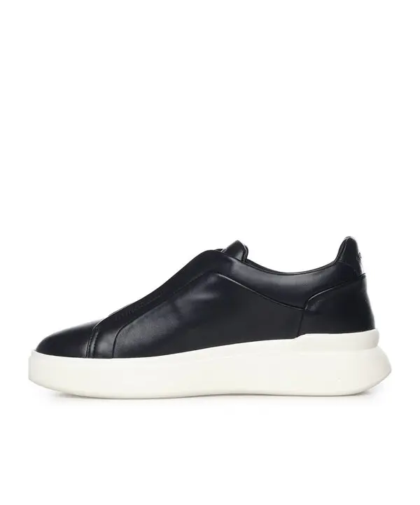 Hogan Round Toe Slip-on Sneakers - Black