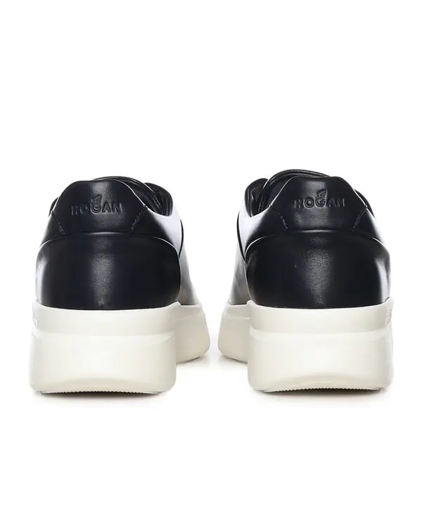 Hogan Round Toe Slip-on Sneakers - Black