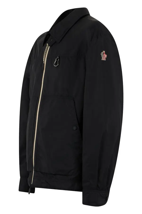 Moncler Zip-up Jacket With Drawstring Hem - Black