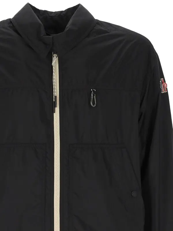 Moncler Zip-up Jacket With Drawstring Hem - Black