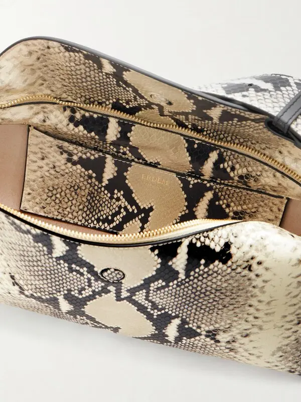 Erdem East West Bloom Shoulder Bag - Nude