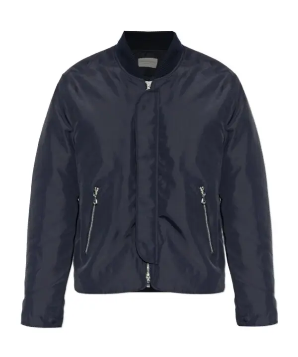 Officine Générale Zip-fastening Bomber Jacket - Black
