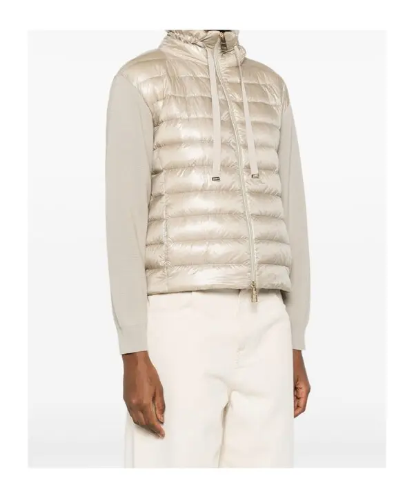 Herno Patchwork Drawstring Ultralight Jacket - White