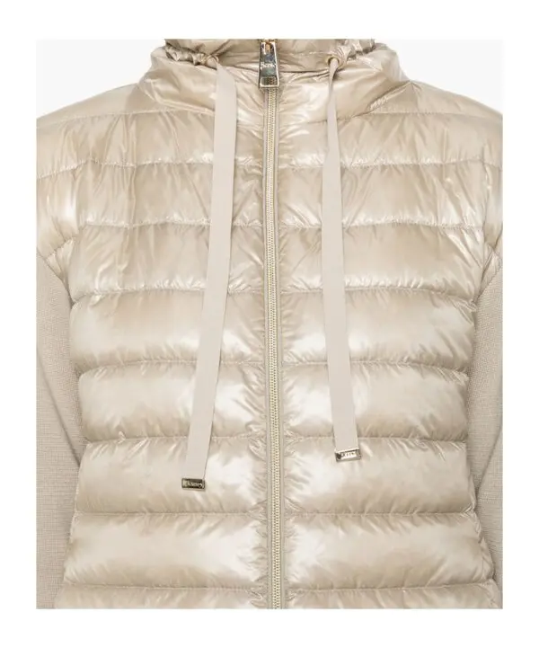 Herno Patchwork Drawstring Ultralight Jacket - White
