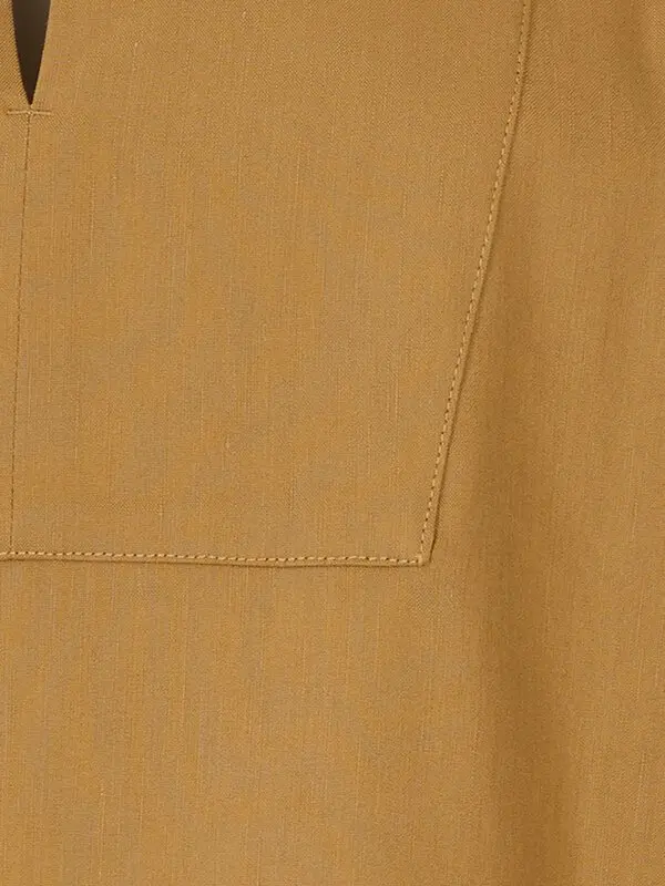 Max Mara Sospiro V-neck Top - Nude