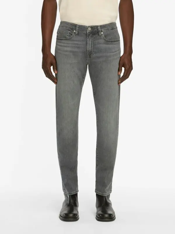 FRAME Mid-rise Straight-leg Jeans - Black