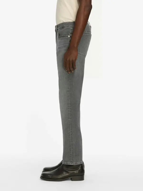 FRAME Mid-rise Straight-leg Jeans - Black